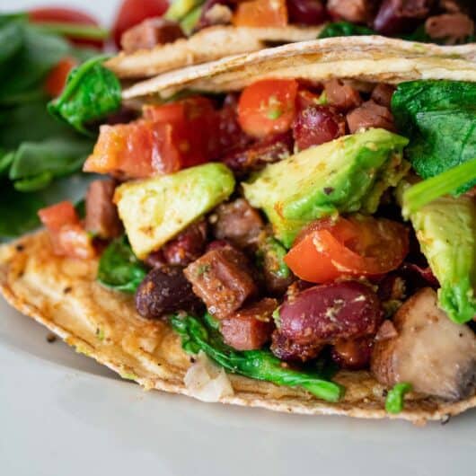 High Protein Vegetarian Tacos