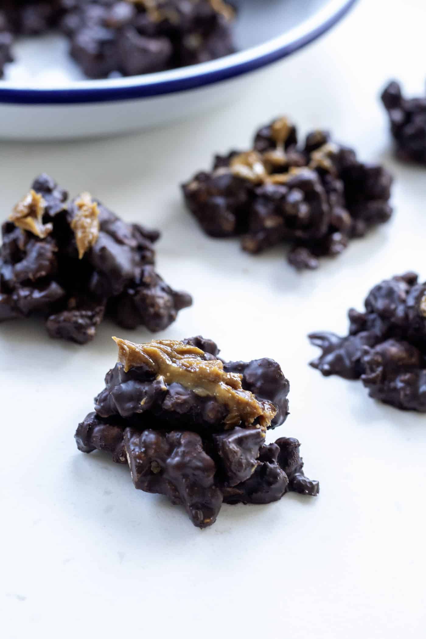 3 Ingredient Chocolate Rice Cake Bites
