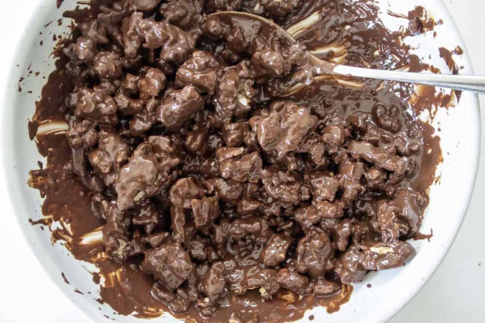 3 Ingredient Chocolate Rice Cake Bites