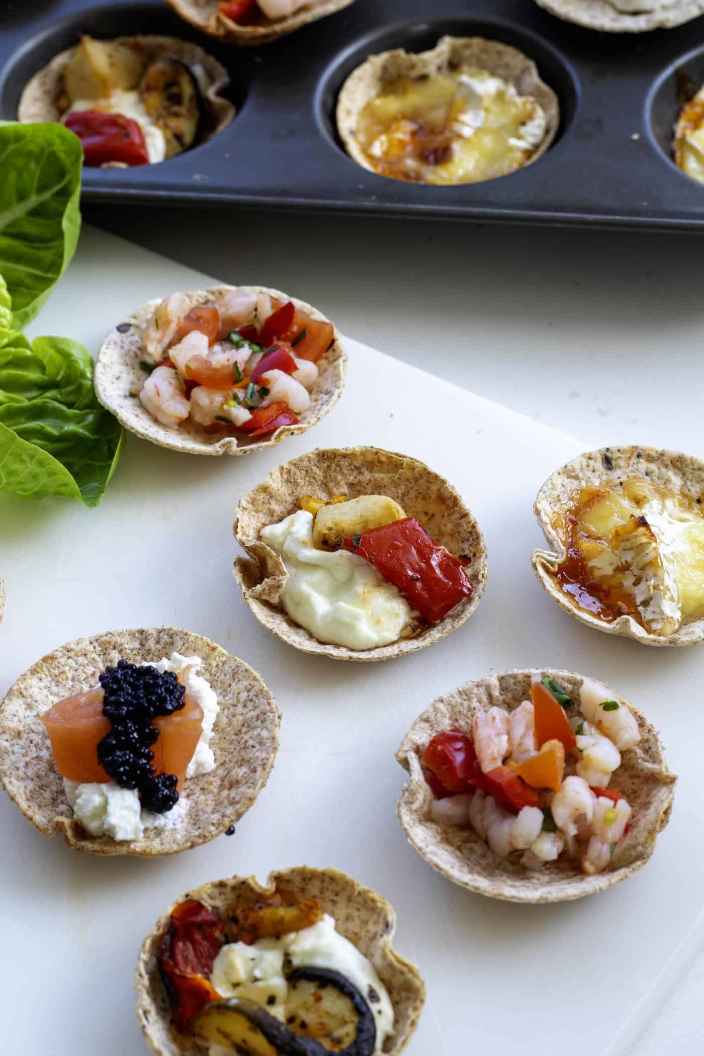 Tortilla Cups - A Healthy Way To Serve Appetisers
