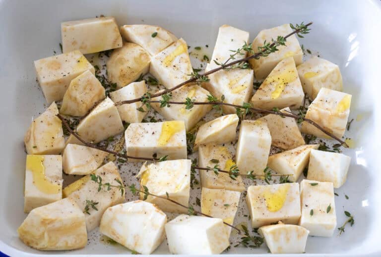 Easy Oven Roasted Celeriac - Low GI