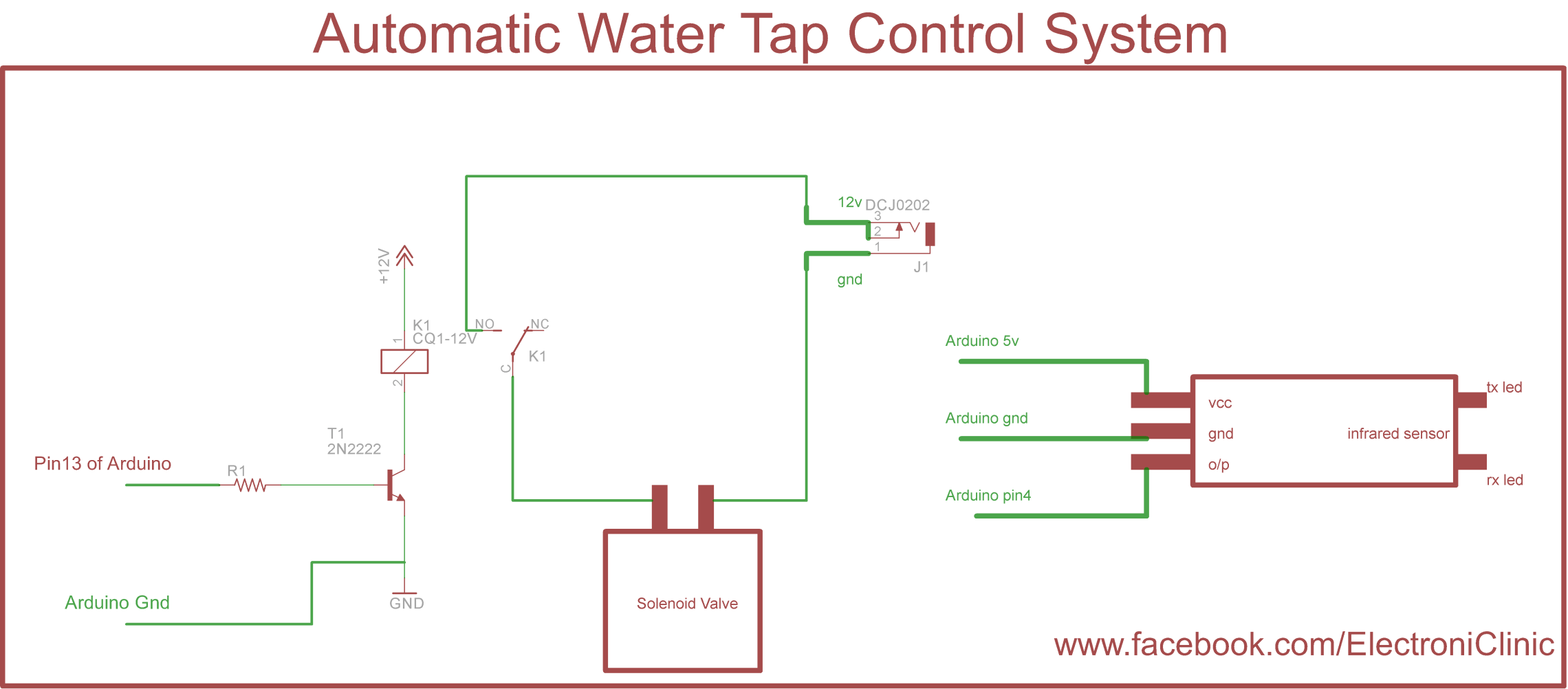 Arduino Automatic Water Tap using Solenoid Valve