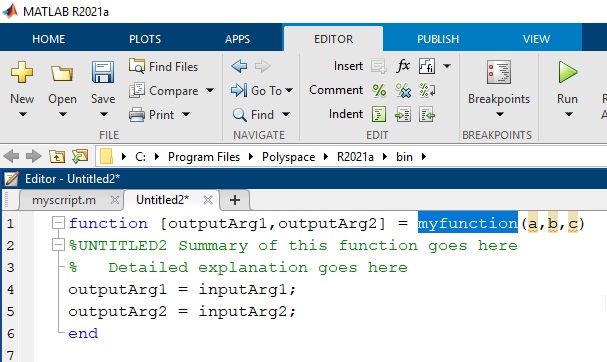 Scripts And Functions In Matlab Explained With Example Codes