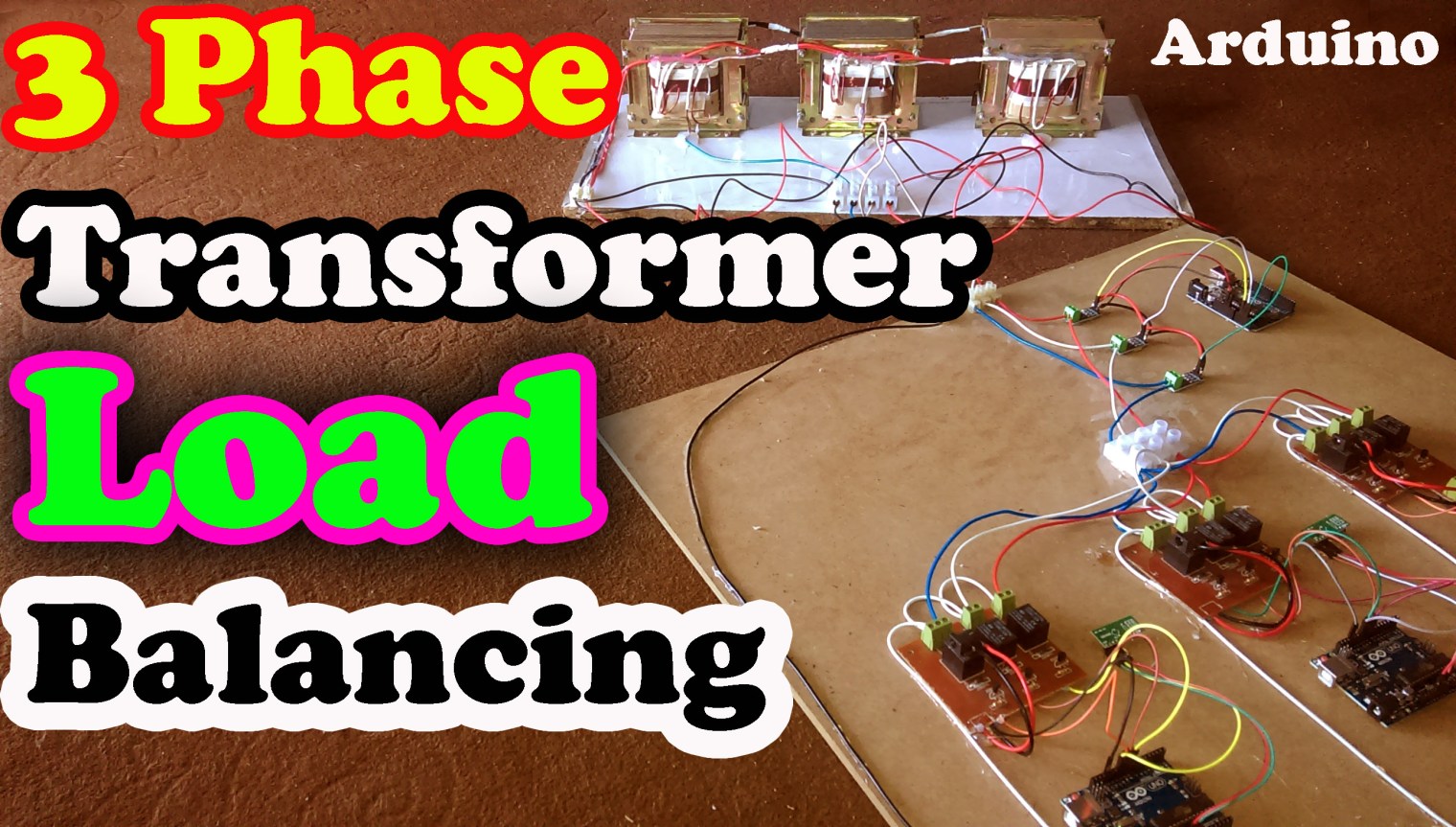 Load balancing of a 3 Phase Transformer, Arduino 3 Phase Load Balancer