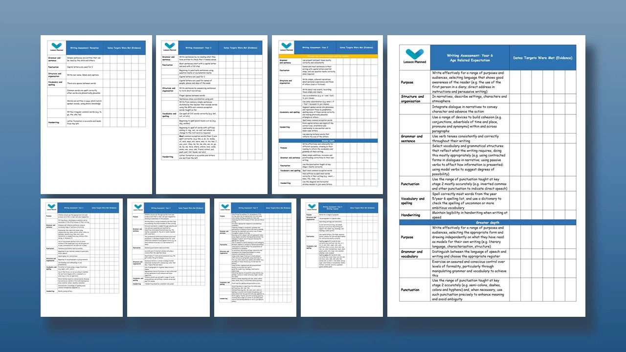 Writing Moderation Assessment Grid Reception Year 6 Excel Sheet Lesson Planned A Writing Moderation Assessment Grid Reception Year 6 Excel Sheet Lesson Planned A
