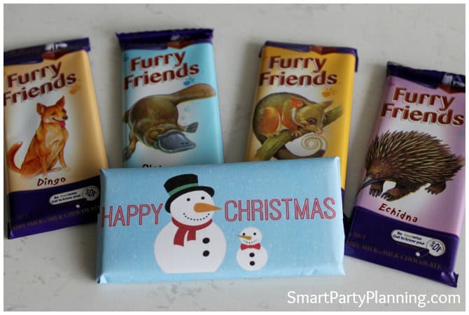 Printable Christmas Candy Bar Wrappers