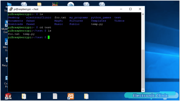 Raspberry Pi first Program and Basic commands, Python Programming