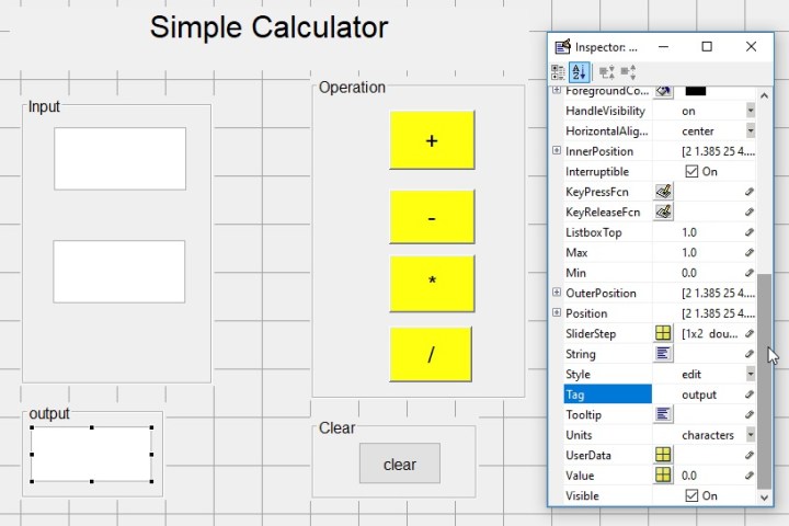 GUI in MATLAB step by step complete designing & Programming