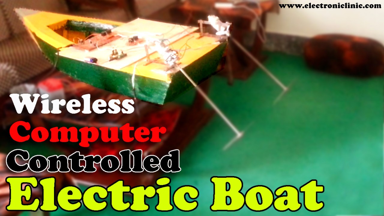 Electric Boat Project using Arduino with wireless computer control system