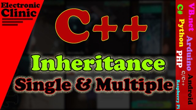 Inheritance in C++, Different Types of Inheritance and Their uses examples