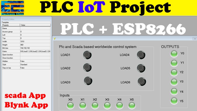 PLC IoT Project using SCADA, ESP8266 Wifi Module & Smart Phone