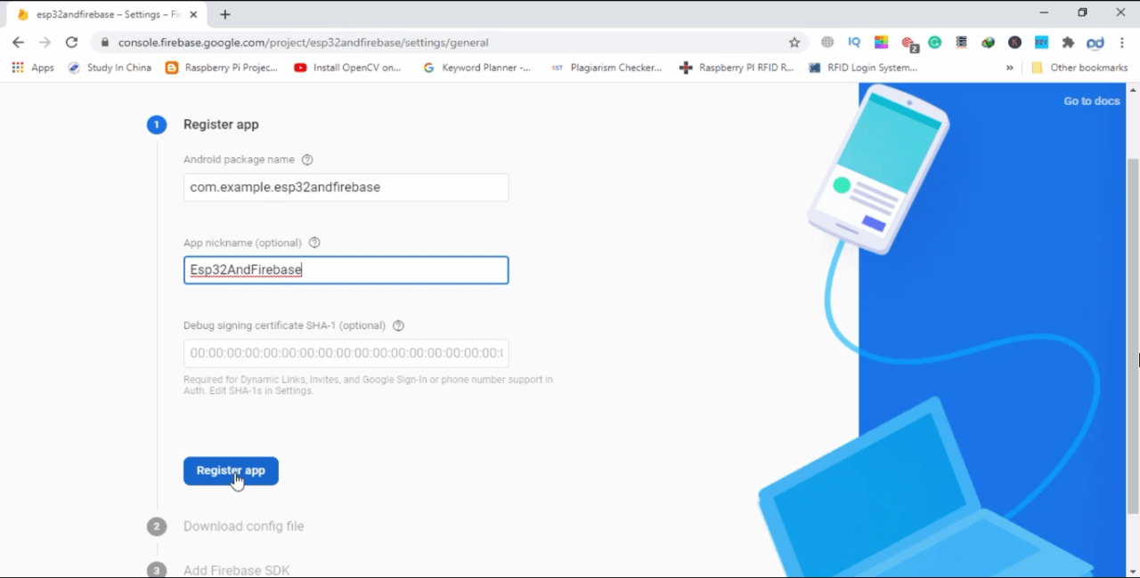 Firebase Android Application Designing using Android Studio, ESP32 DHT11