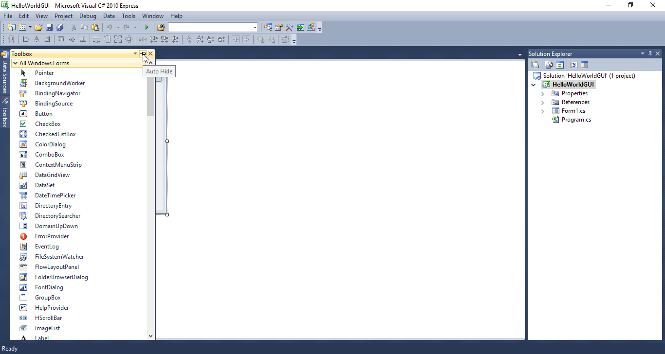 C# Windows Forms Application: How to create First Window Form ...