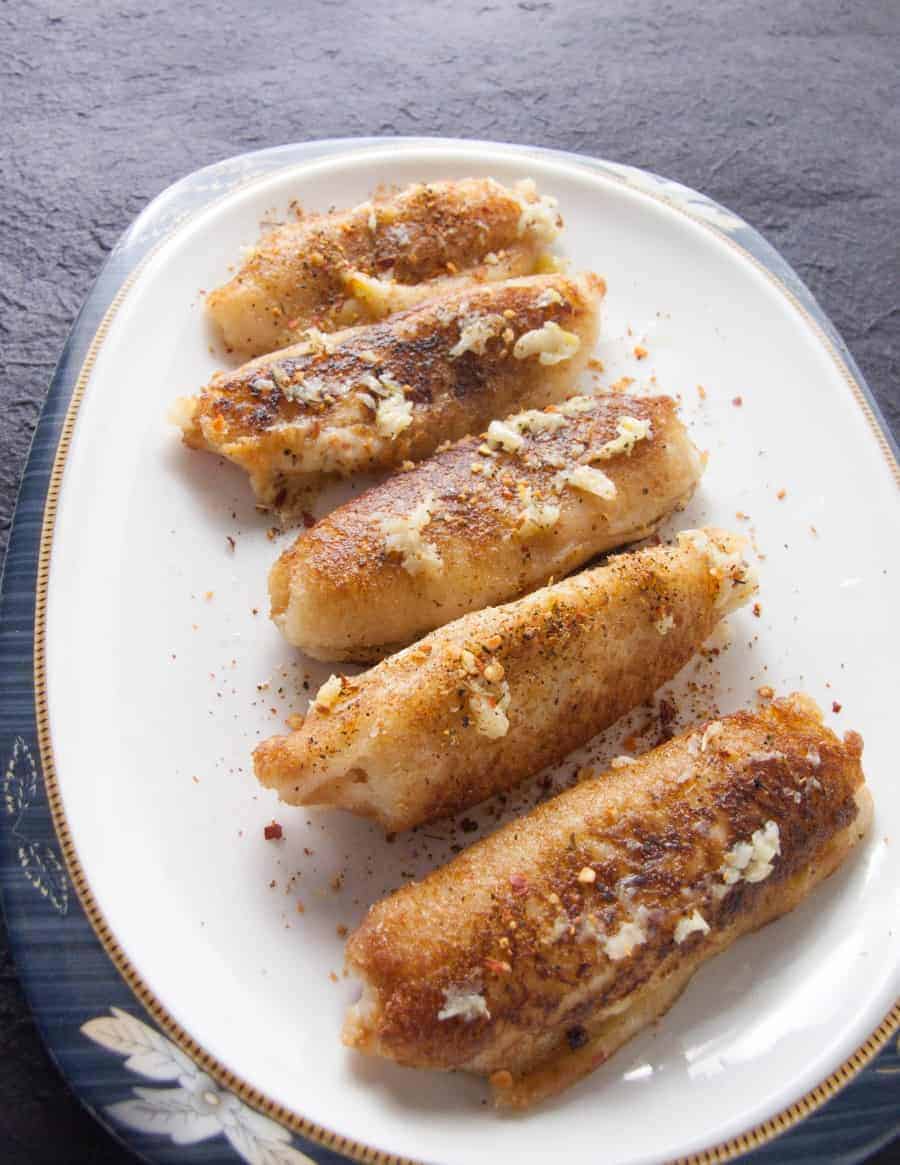 Cheese Stuffed Garlic Breadsticks Recipe - Step by Step Video