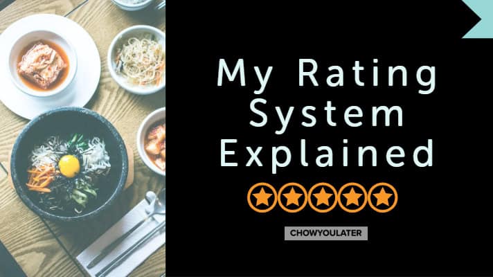 The Best Restaurant Rating System in the World – Chow You Later