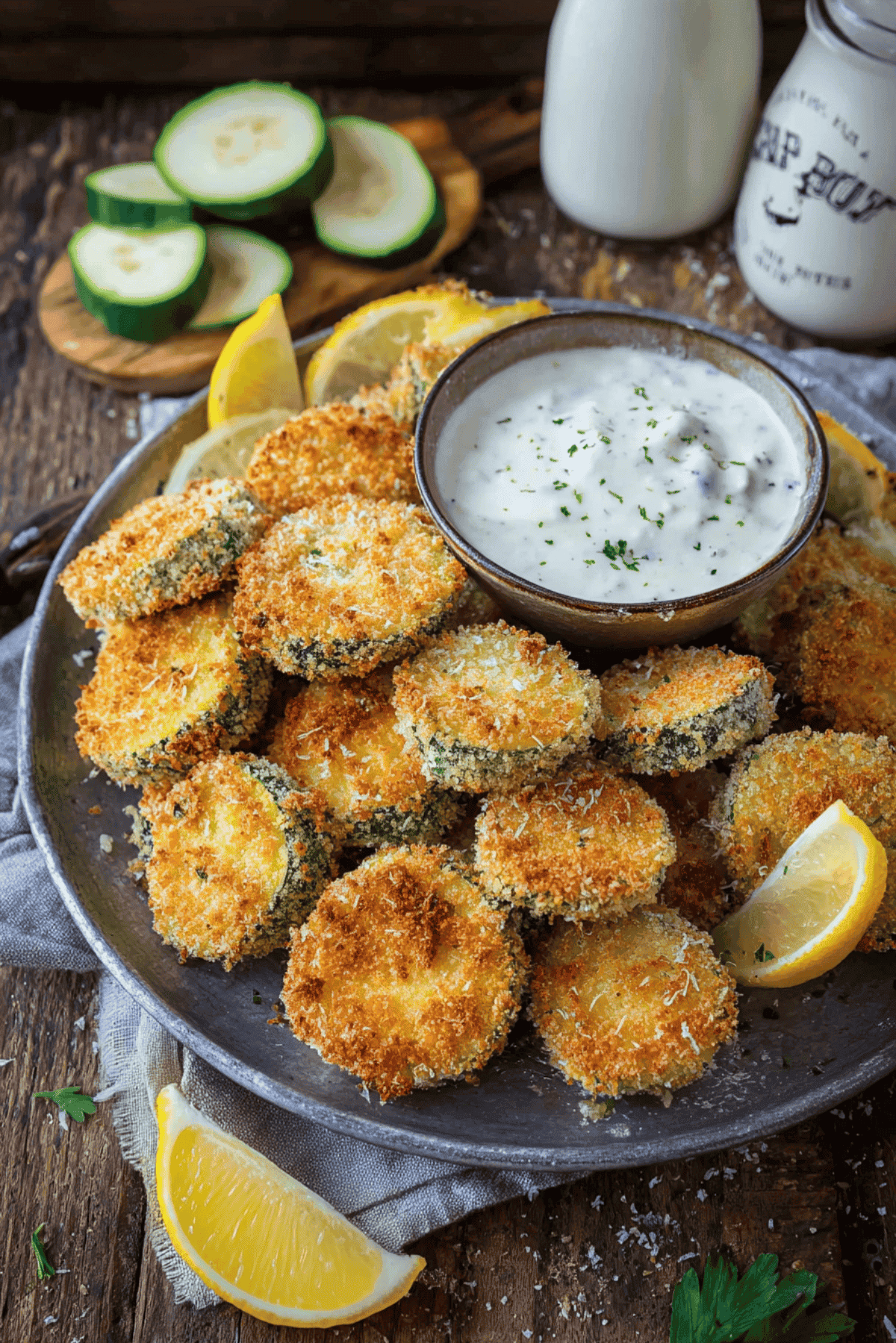 zucchini bites parmesan