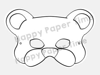 bear paper mask
