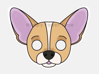 dog mask template