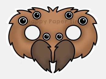 tarantula face mask