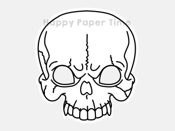 skeleton mask printable
