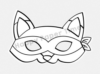 diy fox mask template