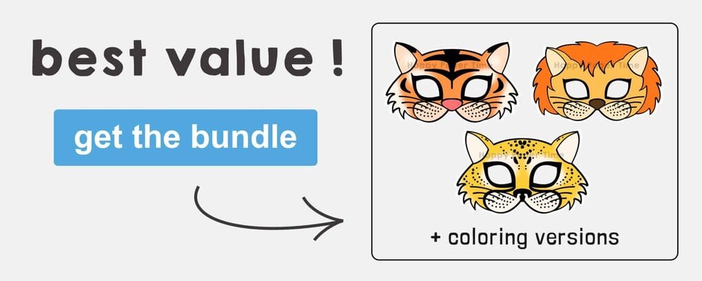 simple tiger mask template