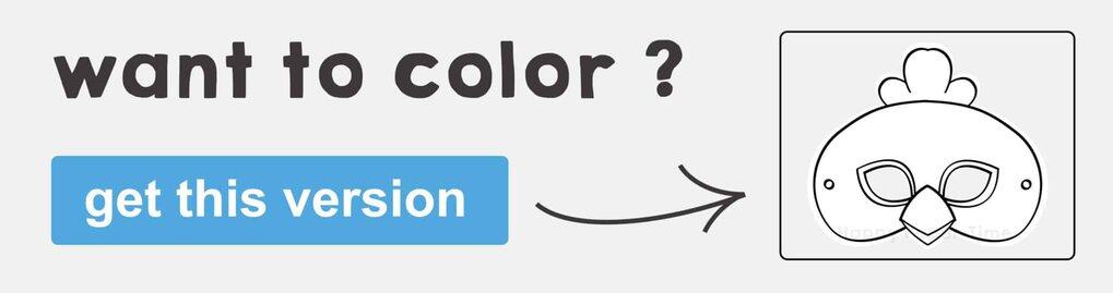 chicken mask template