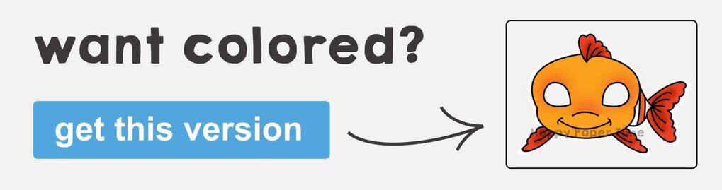 fish mask template printable