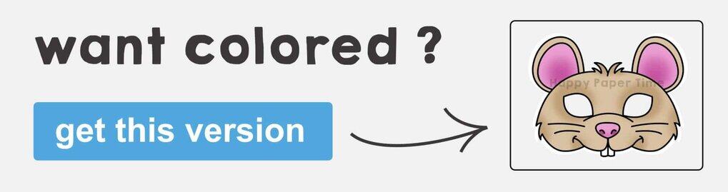 mouse face mask template