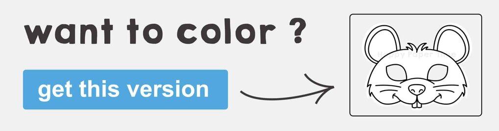 mouse face mask template