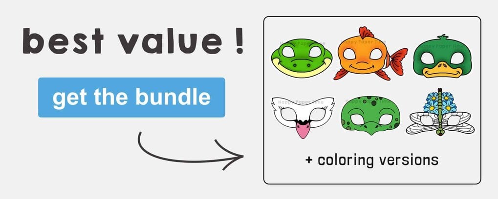 frog masks printable