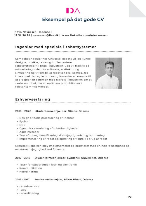 Eksempel På Cv Eksempel På Jobbsøknad Del 2 [2024] CV Hjelpen