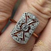 Art Deco Flower Diamond Ring | Bentley De Lisle