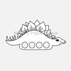 stegosaurus template printable