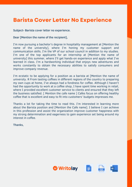 How To Write a Cover Letter With No Experience: 82 Templates (Free ...