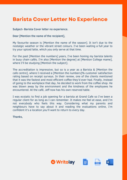 How To Write a Cover Letter With No Experience: 82 Templates (Free ...