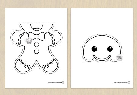 gingerbread man template large
