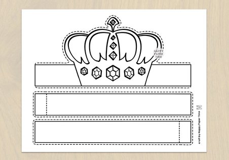 crown craft template printable