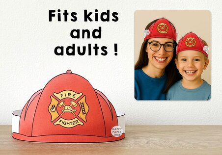 firefighter hat craft template
