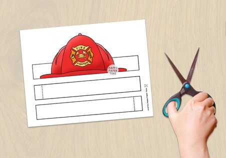 fireman hat craft