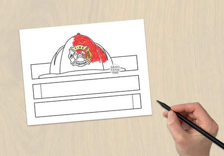 firefighter writing paper