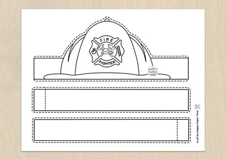 fire helmet template