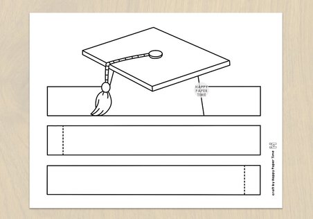 graduation cap printable template