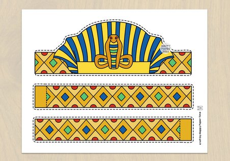 pharaoh hat template