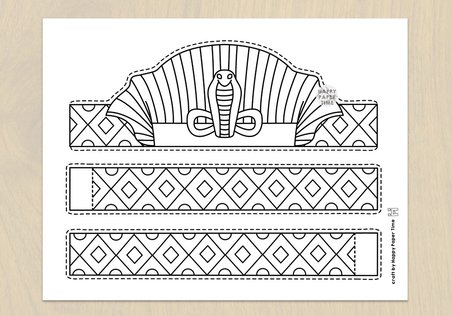 pharaoh hat template