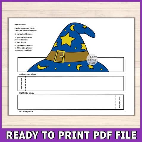 papercraft wizard hat