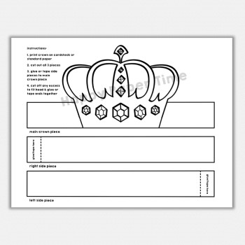 printable crown craft