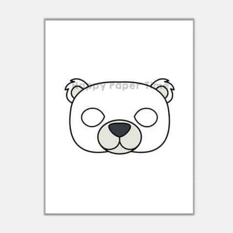 printable bear masks