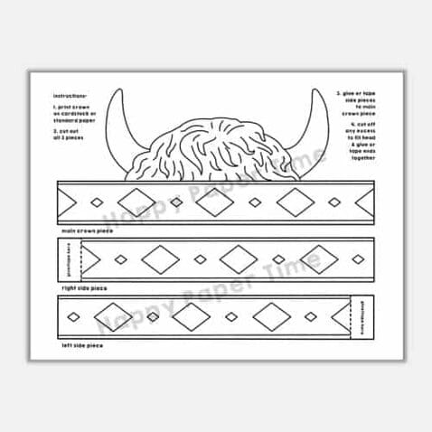 indian headdress coloring page