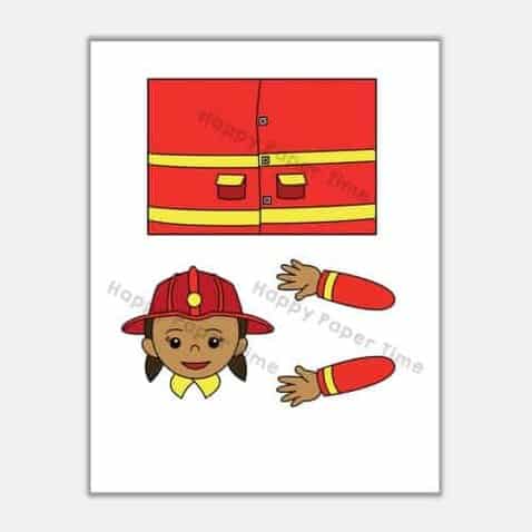 fireman craft printable